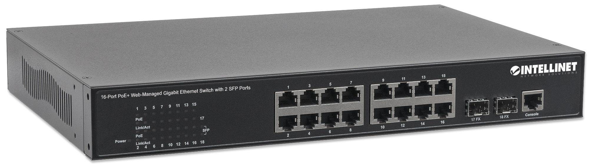 Intellinet 16 Port Gigabit Switch all POE Managed - XiCall